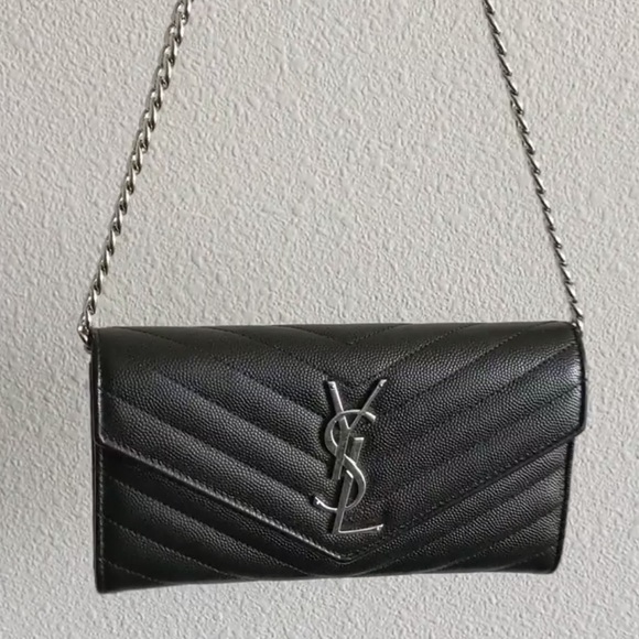 Yves Saint Laurent | Bags | Authentic Ysl Saint Laurent Monogram Woc ...